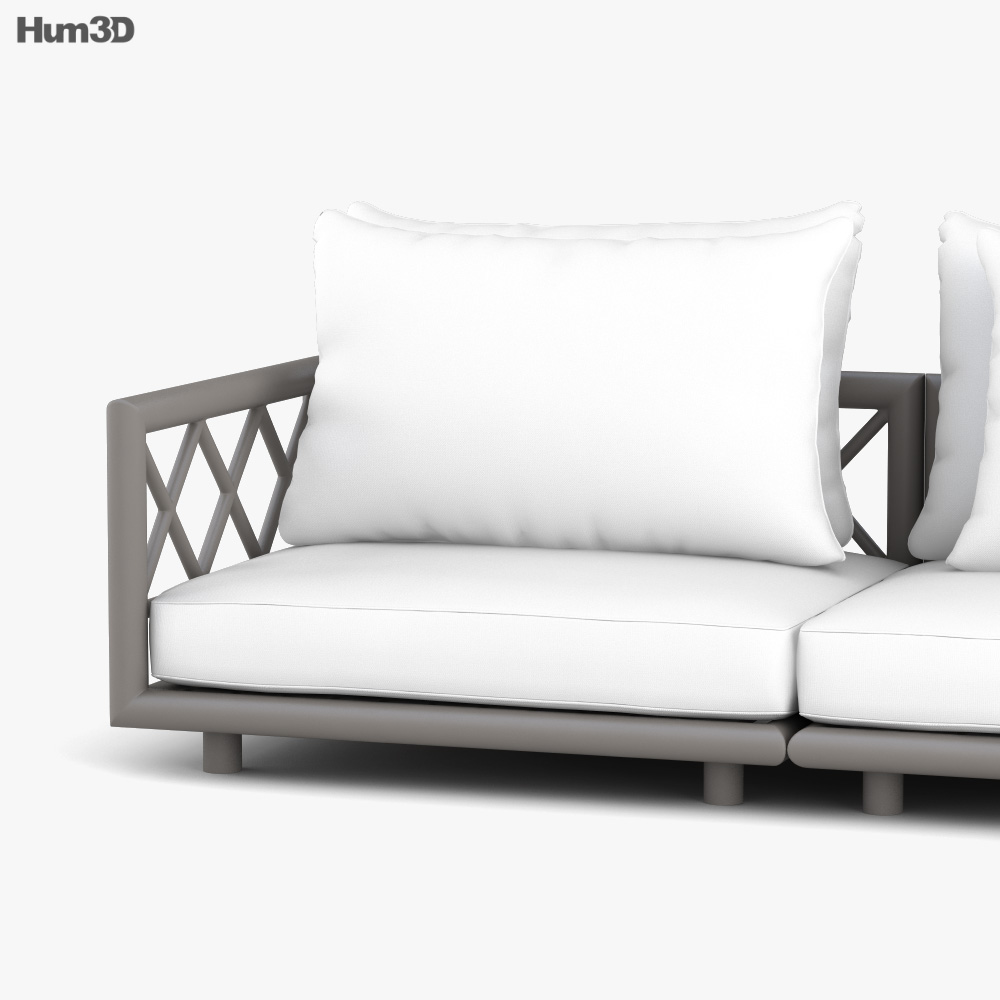 Eichholtz Mandelieu Sofa 3D model - Download in MAX, OBJ, FBX, C4D