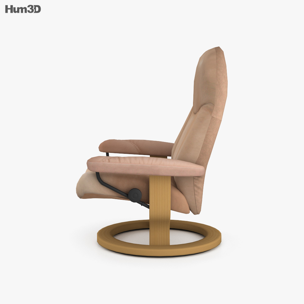 Ekornes Ambassador Chair 3D model - Download in MAX, OBJ, FBX, C4D