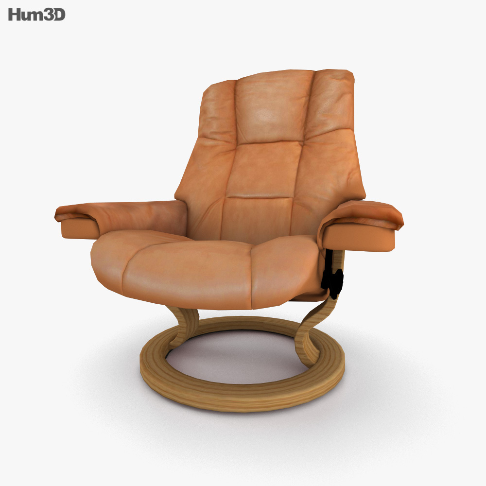 Ekornes Mayfair Armchair 3D model - Download in MAX, OBJ, FBX, C4D