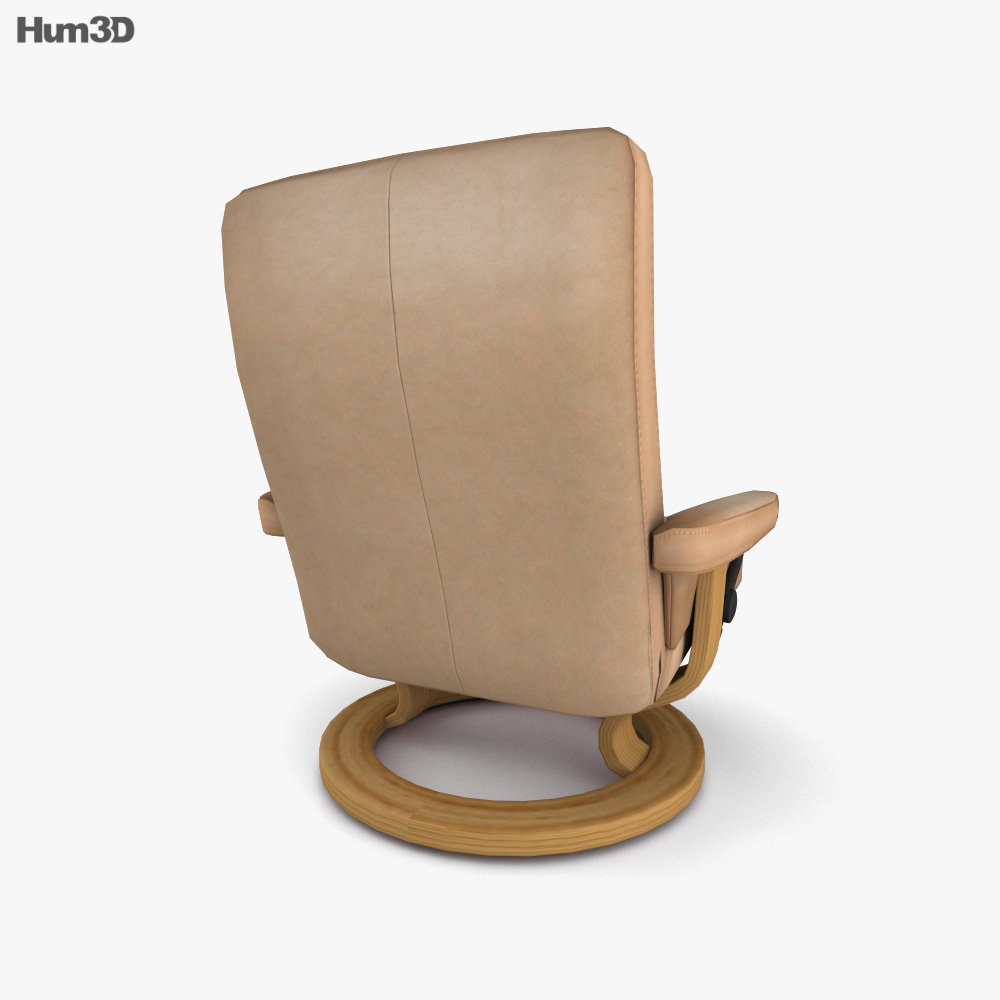 Ekornes Pacific Chair 3D model - Download in MAX, OBJ, FBX, C4D