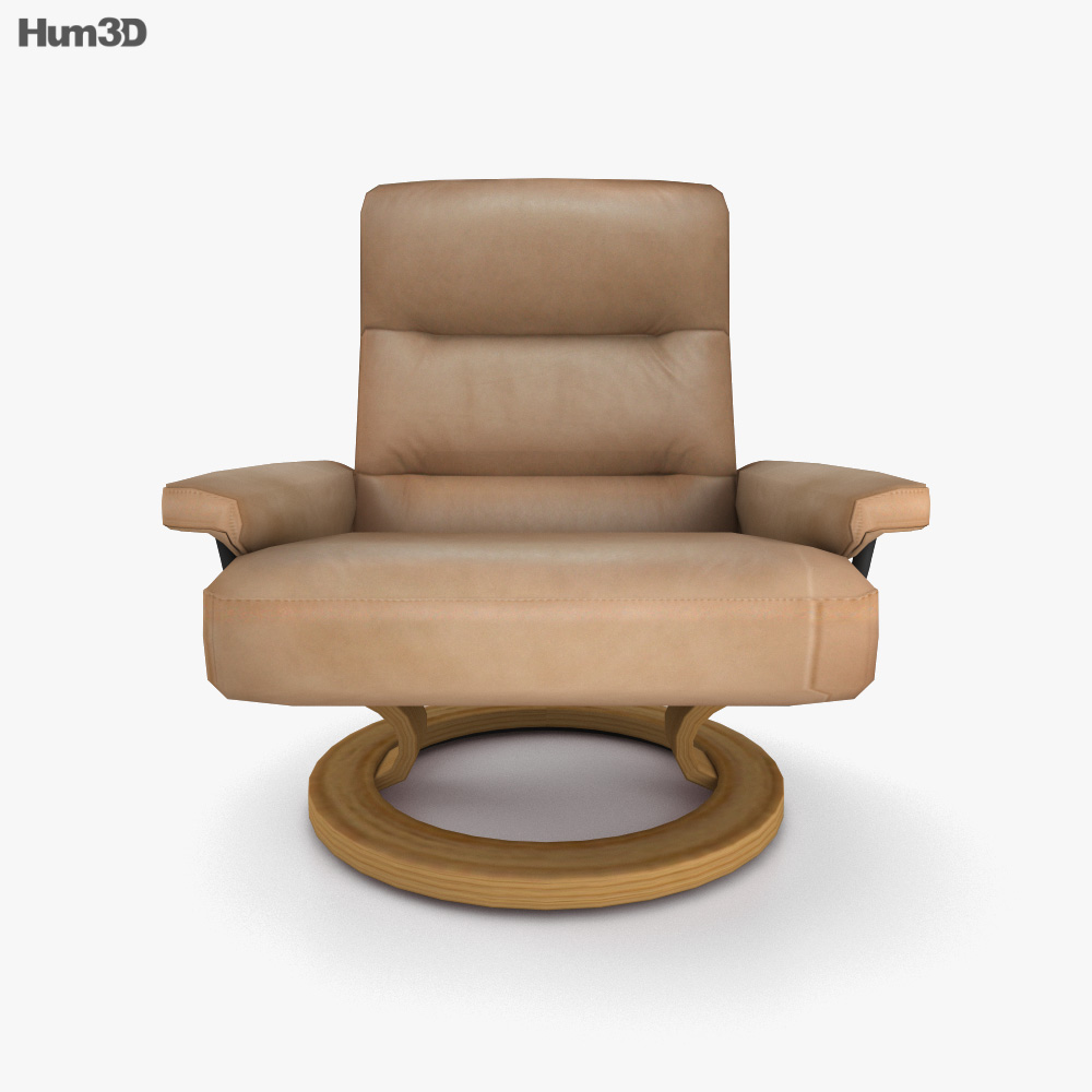 Ekornes Pacific Chair 3D model - Download in MAX, OBJ, FBX, C4D