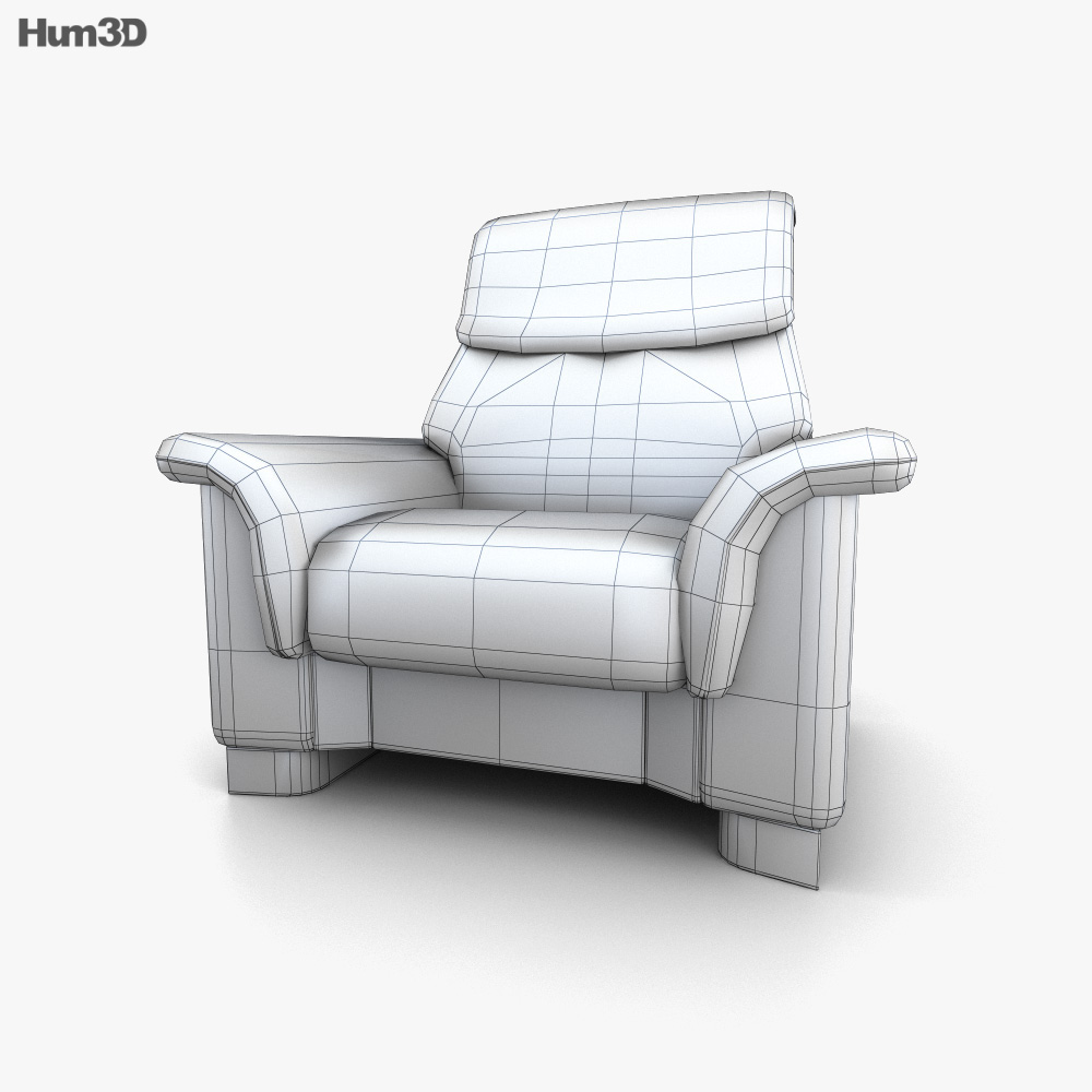 Ekornes Paradise Armchair 3D model - Download in MAX, OBJ, FBX, C4D