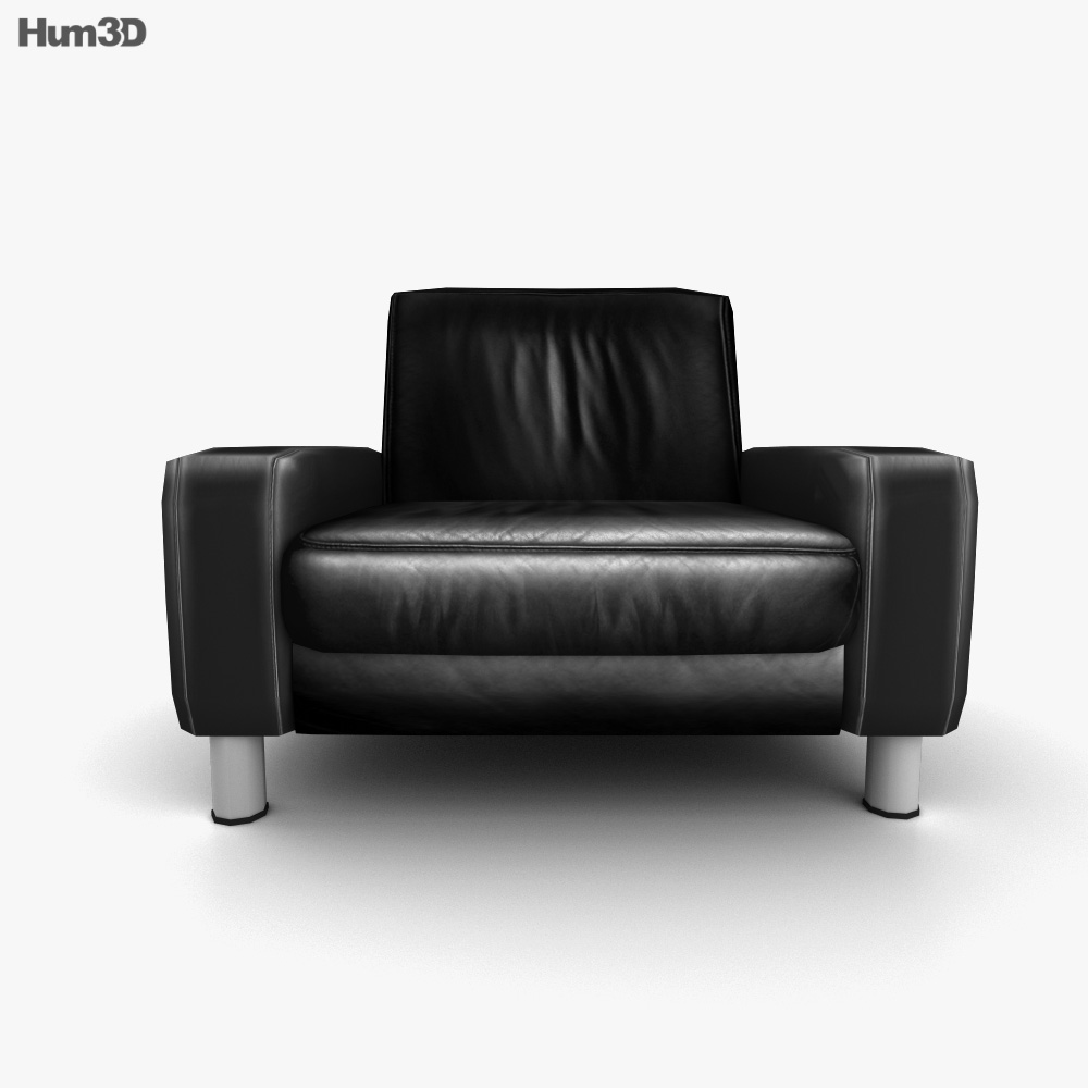 Ekornes Space Low-Back Armchair 3D model - Download in MAX, OBJ, FBX, C4D