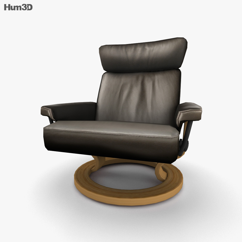 Ekornes Taurus Chair 3D model - Download in MAX, OBJ, FBX, C4D