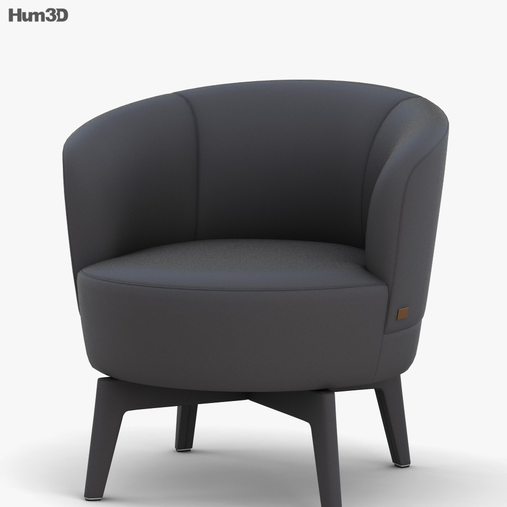 Fendi Casa Doyle Armchair 3D model - Download in MAX, OBJ, FBX, C4D