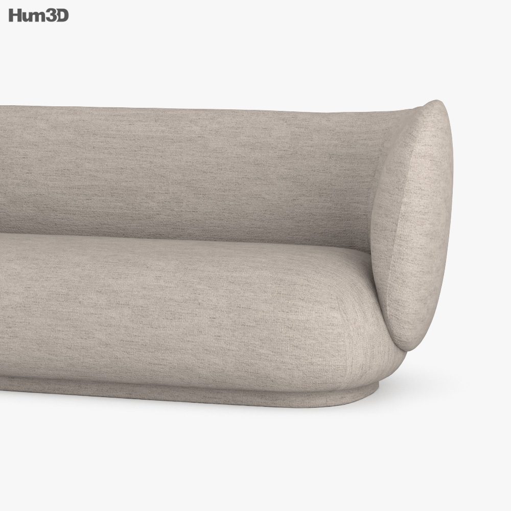 Ferm Living Rico Sofa 3D model - Download in MAX, OBJ, FBX, C4D