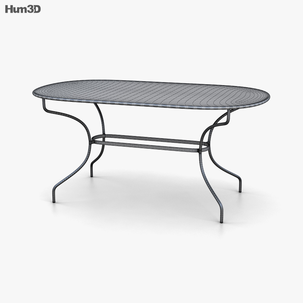 Fermob Opera Oval Table 3D model - Download in MAX, OBJ, FBX, C4D on Don3D