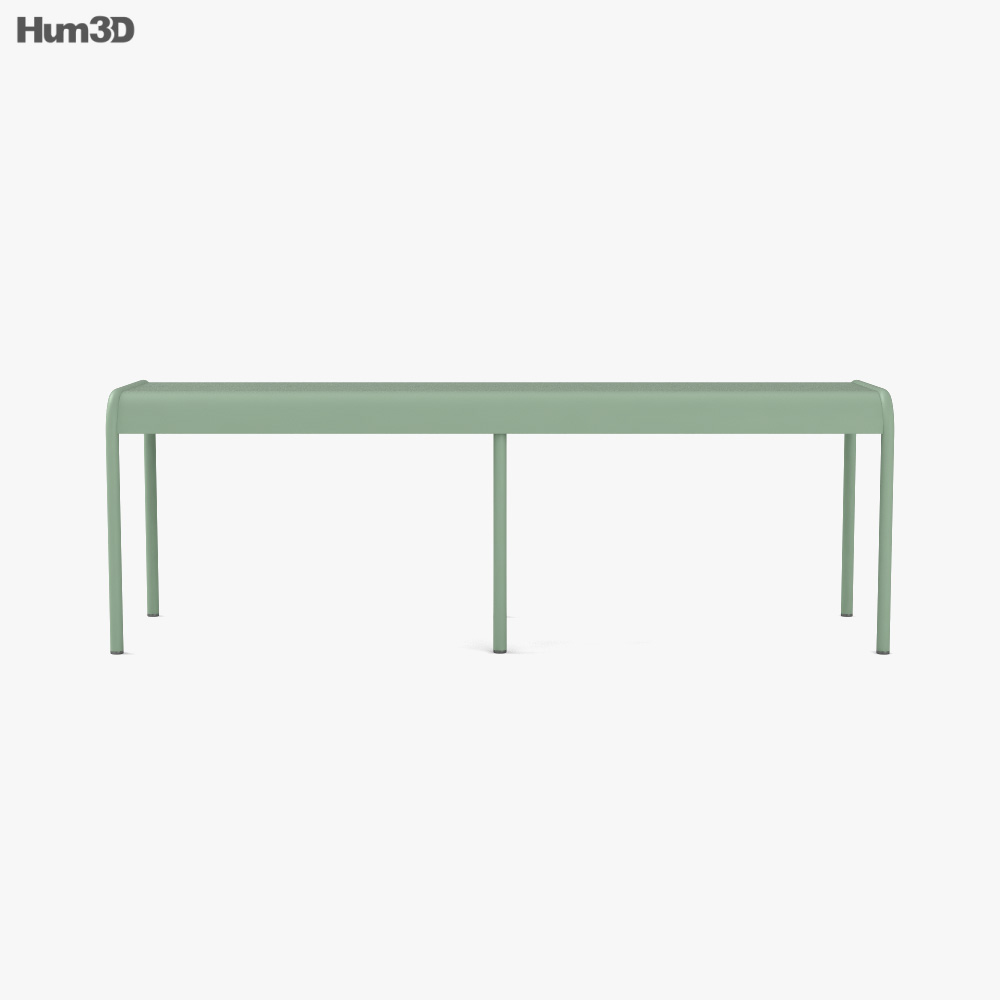 Fermob Luxembourg Bench 3D model - Download in MAX, OBJ, FBX, C4D