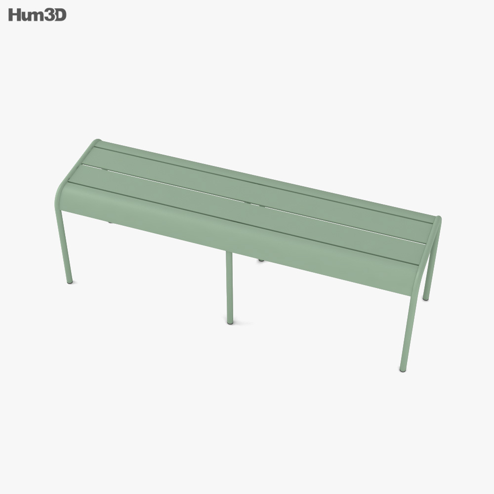 Fermob Luxembourg Bench 3D model - Download in MAX, OBJ, FBX, C4D