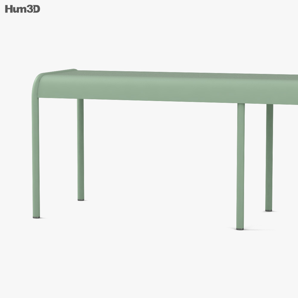 Fermob Luxembourg Bench 3D model - Download in MAX, OBJ, FBX, C4D