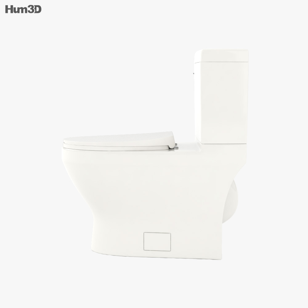 Fine Fixtures Modern Two Piece toilet 3D model - Download in MAX, OBJ ...