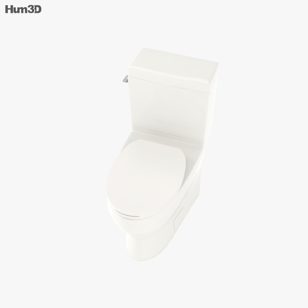 Fine Fixtures Modern Two Piece toilet 3D model - Download in MAX, OBJ ...