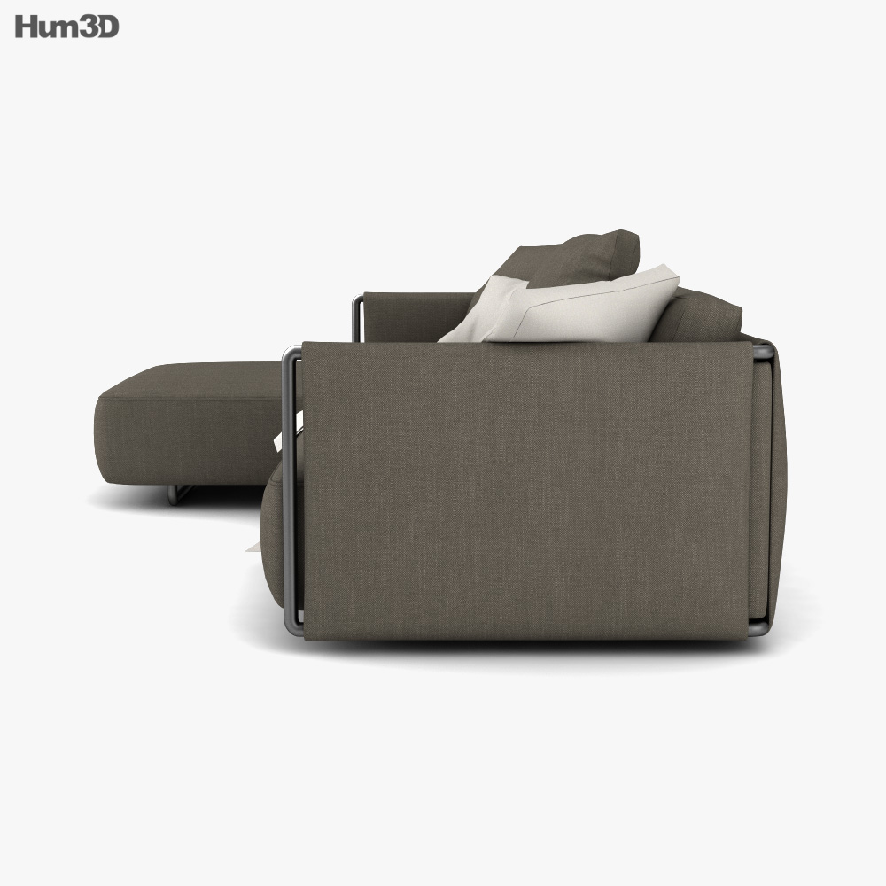 Flexform Edmond Sofa 3D model - Download in MAX, OBJ, FBX, C4D