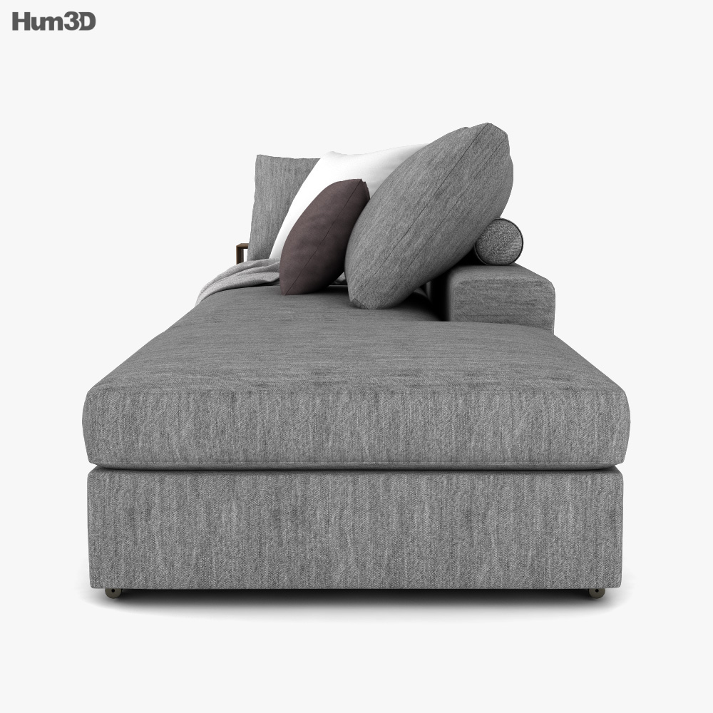 Flexform Groundpiece Sofa 3D model - Download in MAX, OBJ, FBX, C4D
