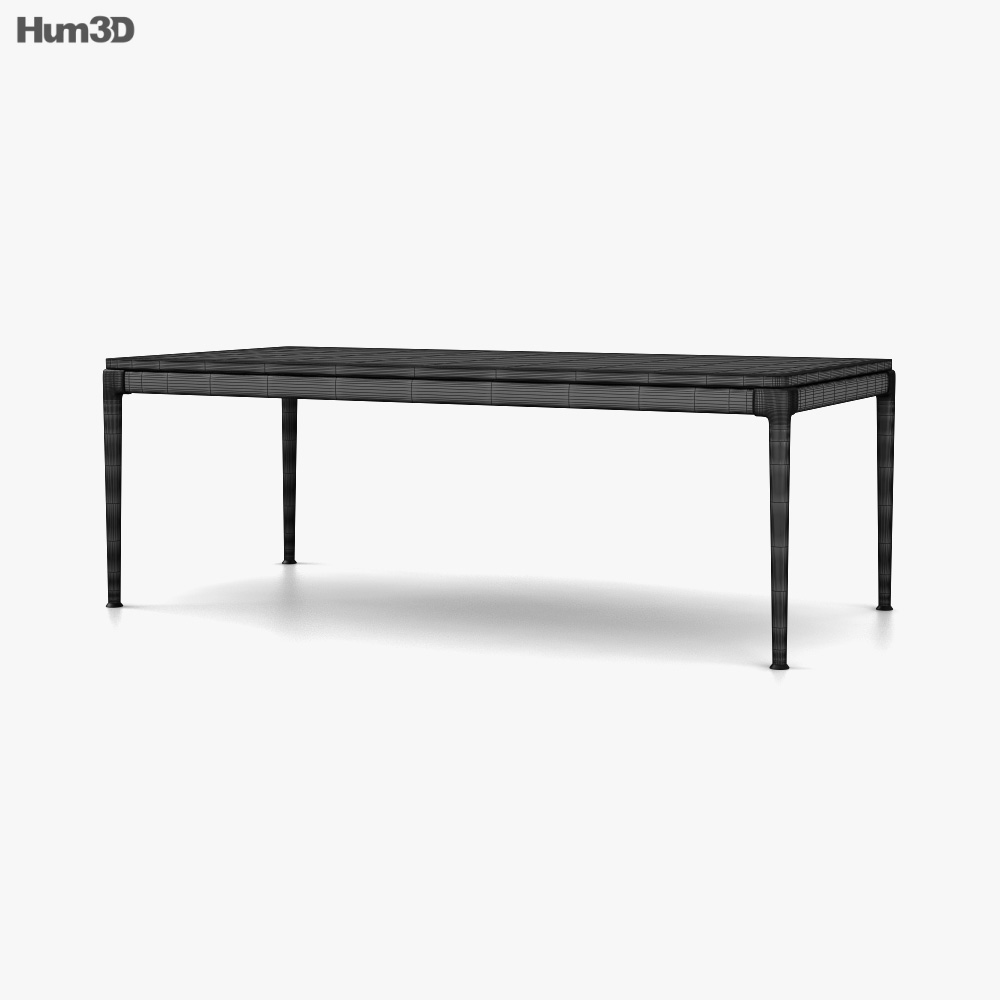 Flexform Pico Dining table 3D model - Download in MAX, OBJ, FBX, C4D