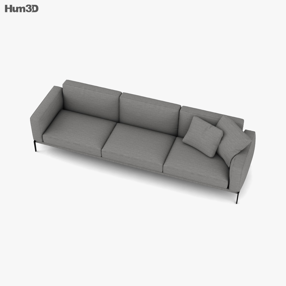 Flexform Romeo Sofa 3D model - Download in MAX, OBJ, FBX, C4D