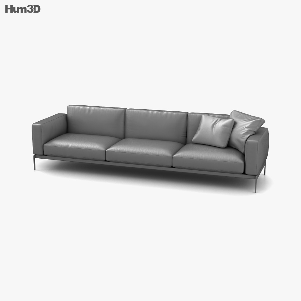 Flexform Romeo Sofa 3D model - Download in MAX, OBJ, FBX, C4D