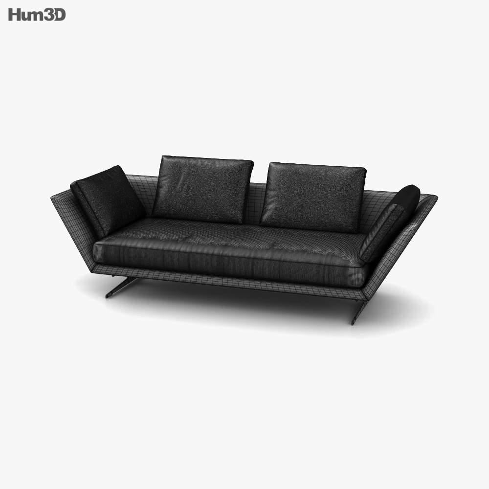 Flexform Zeus Sofa 3D model - Download in MAX, OBJ, FBX, C4D