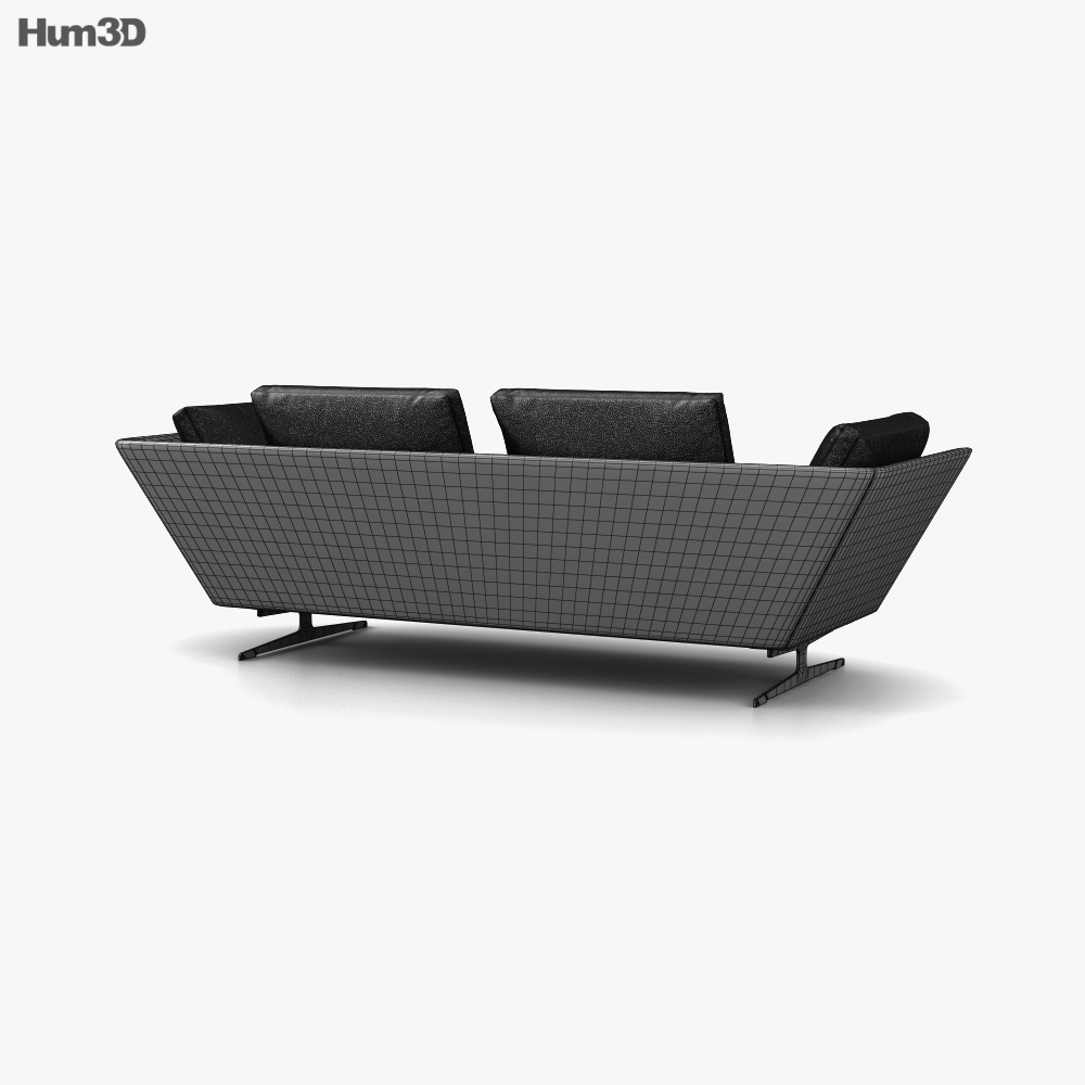 Flexform Zeus Sofa 3D model - Download in MAX, OBJ, FBX, C4D