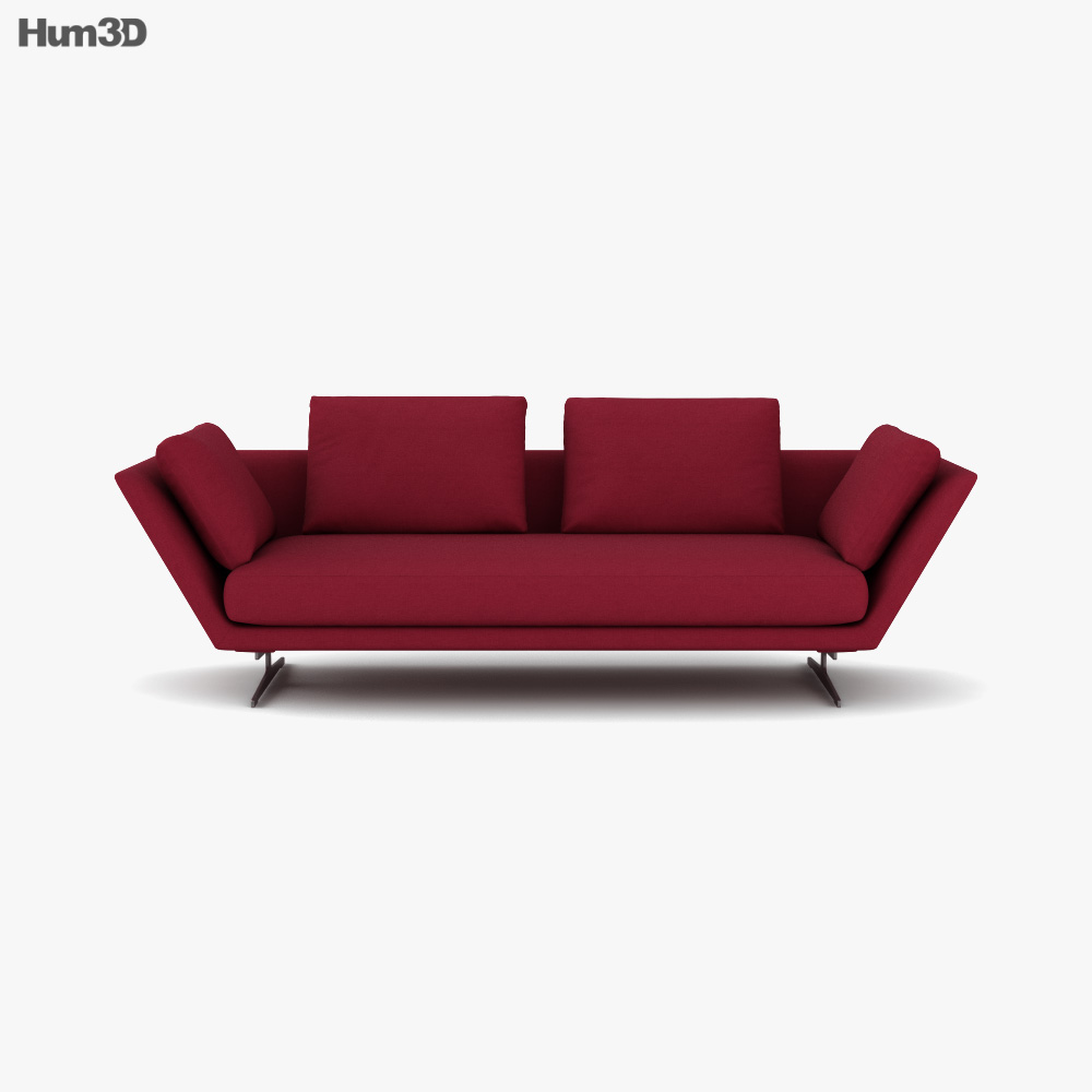 Flexform Zeus Sofa 3D model - Download in MAX, OBJ, FBX, C4D