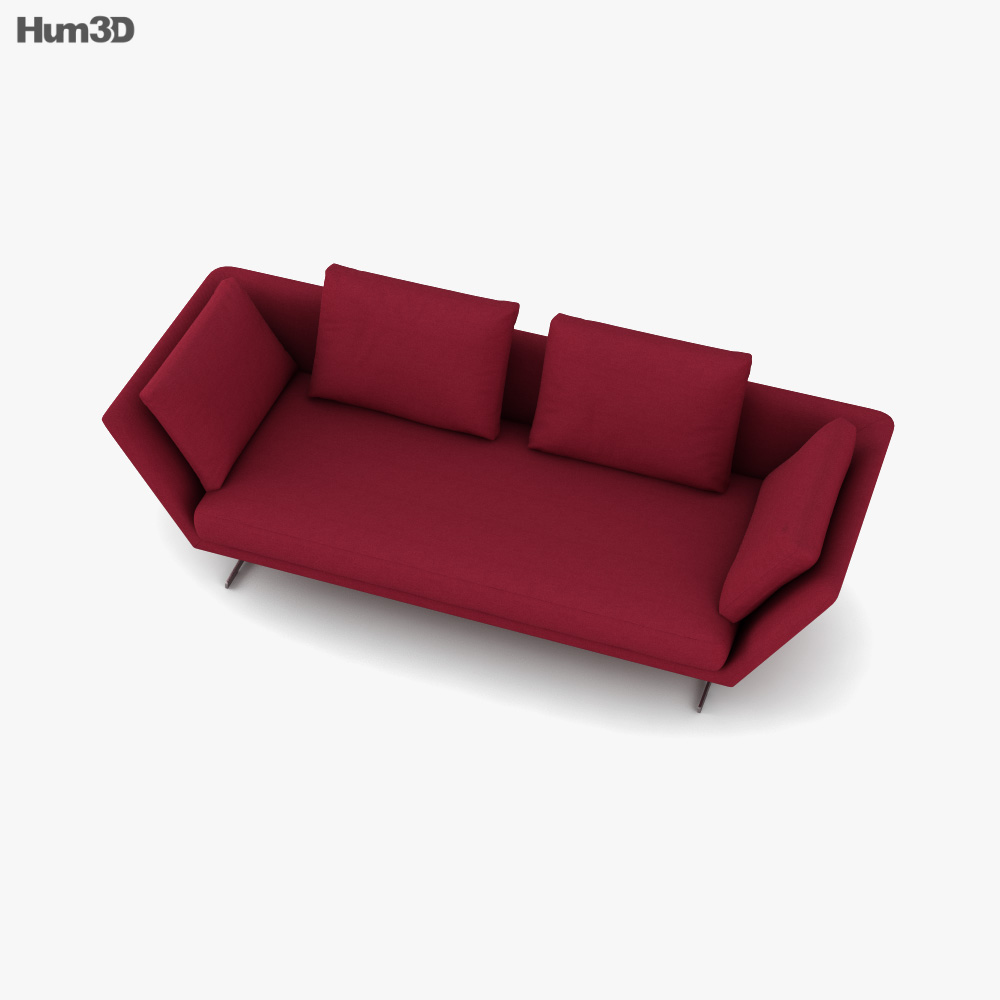 Flexform Zeus Sofa 3D model - Download in MAX, OBJ, FBX, C4D