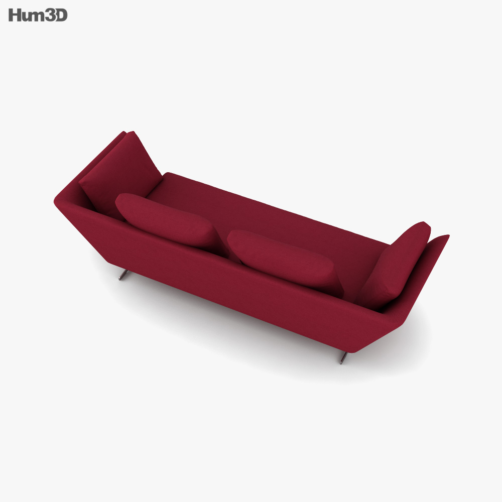 Flexform Zeus Sofa 3D model - Download in MAX, OBJ, FBX, C4D