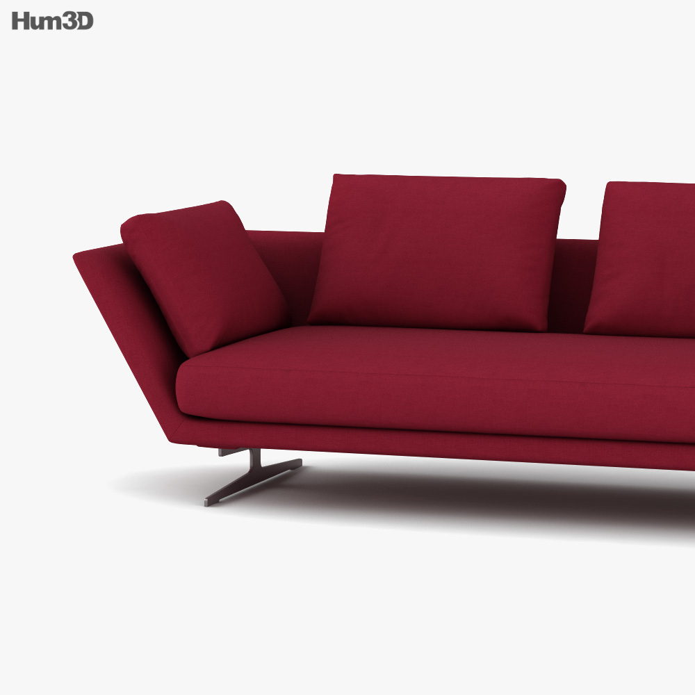 Flexform Zeus Sofa 3D model - Download in MAX, OBJ, FBX, C4D