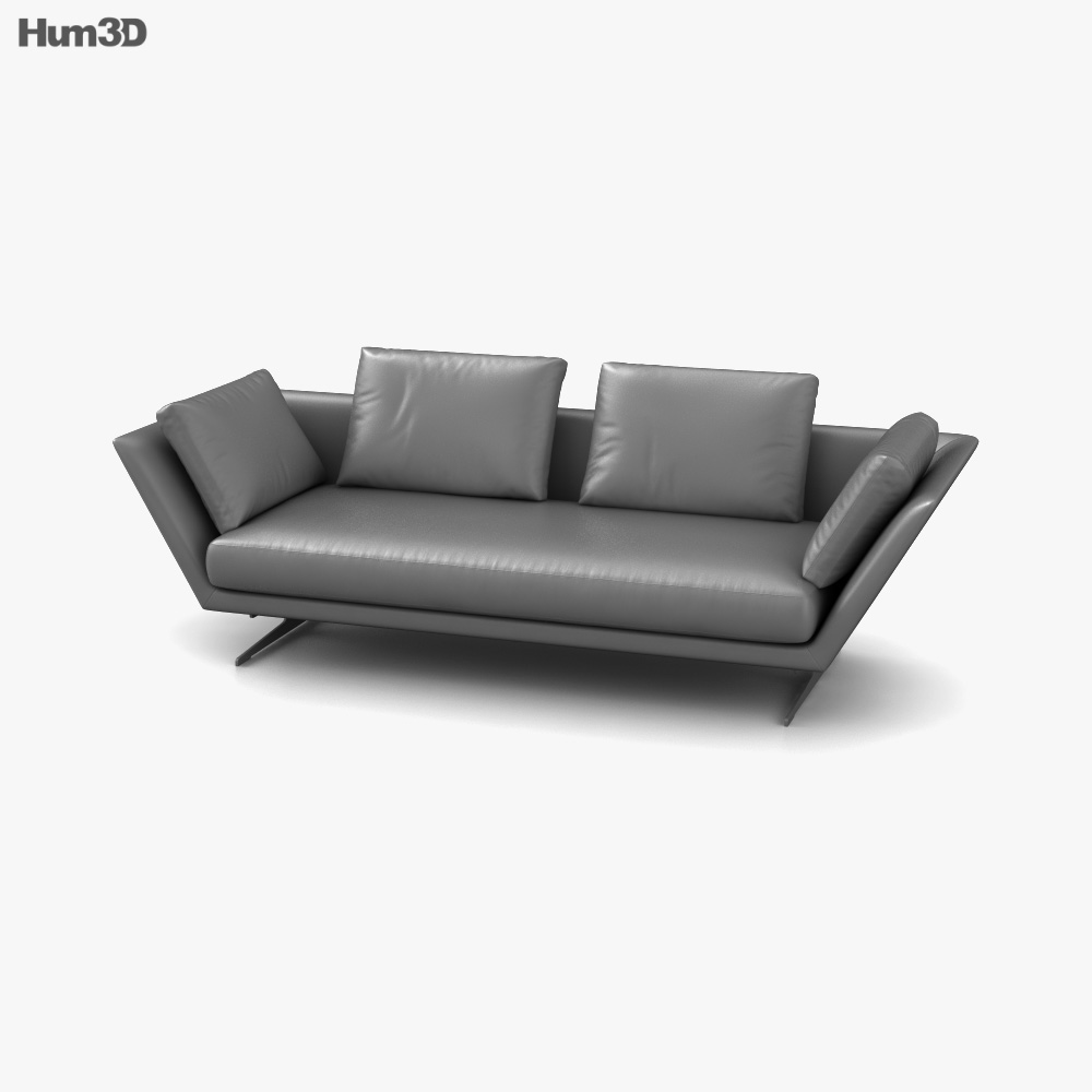 Flexform Zeus Sofa 3D model - Download in MAX, OBJ, FBX, C4D