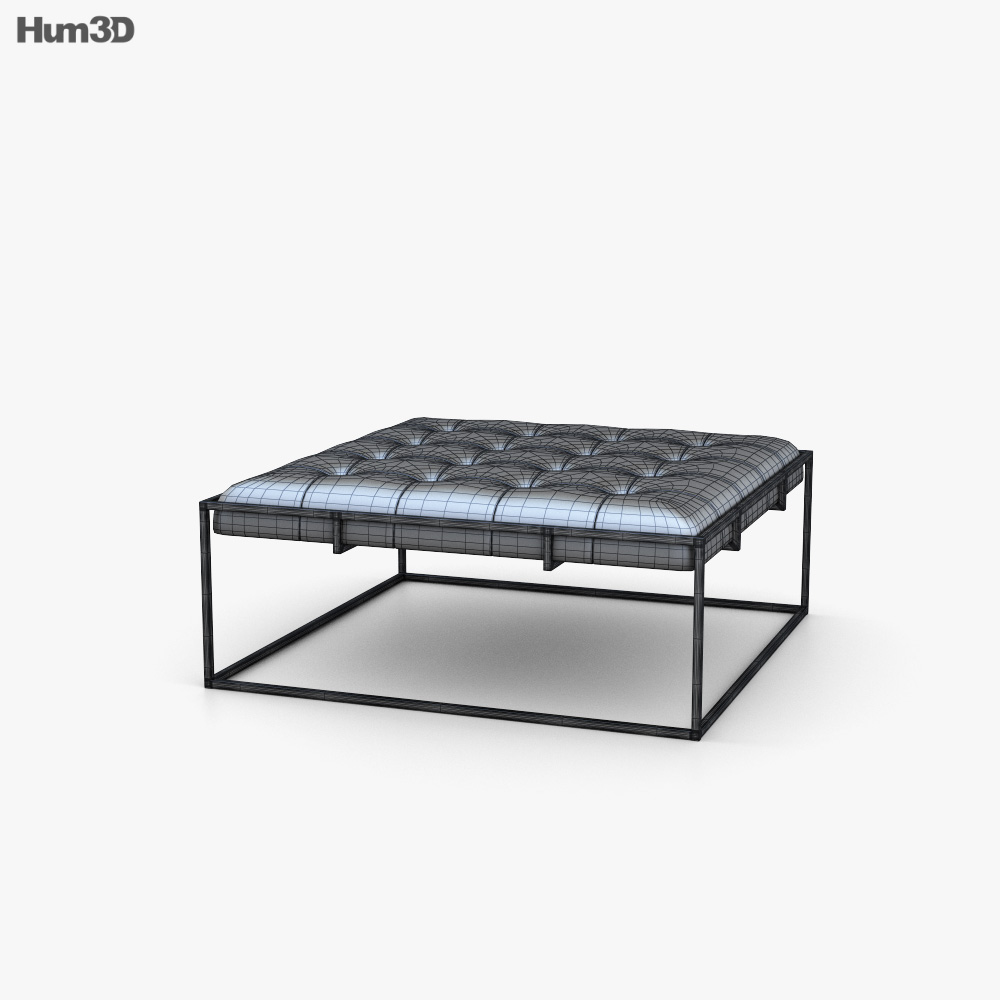 Four Hands Oxford Square Coffee table 3D model - Download in MAX, OBJ ...