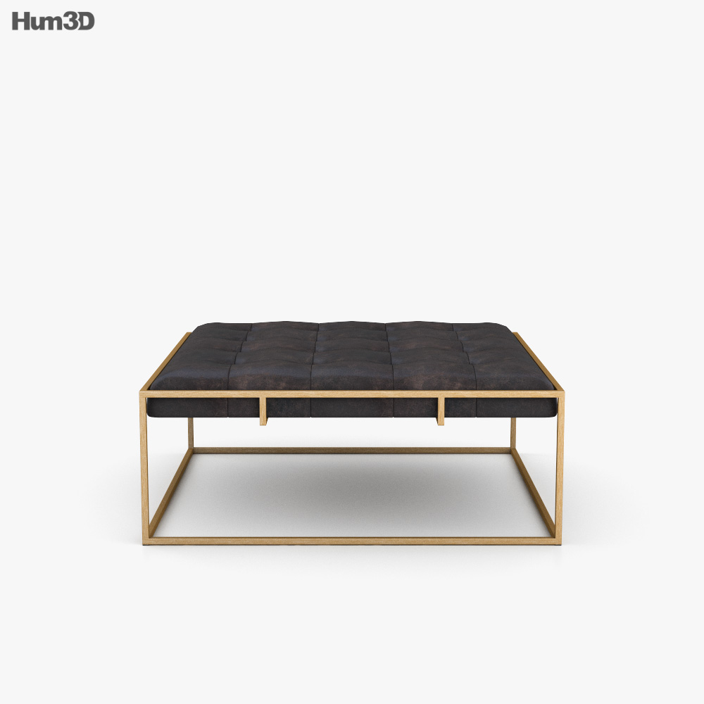 Four Hands Oxford Square Coffee table 3D model - Download in MAX, OBJ ...