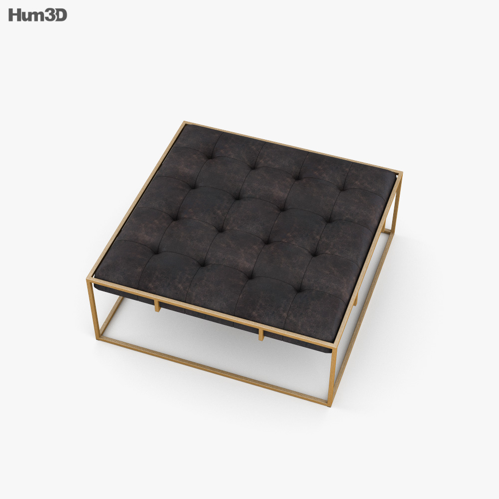 Four Hands Oxford Square Coffee table 3D model - Download in MAX, OBJ ...