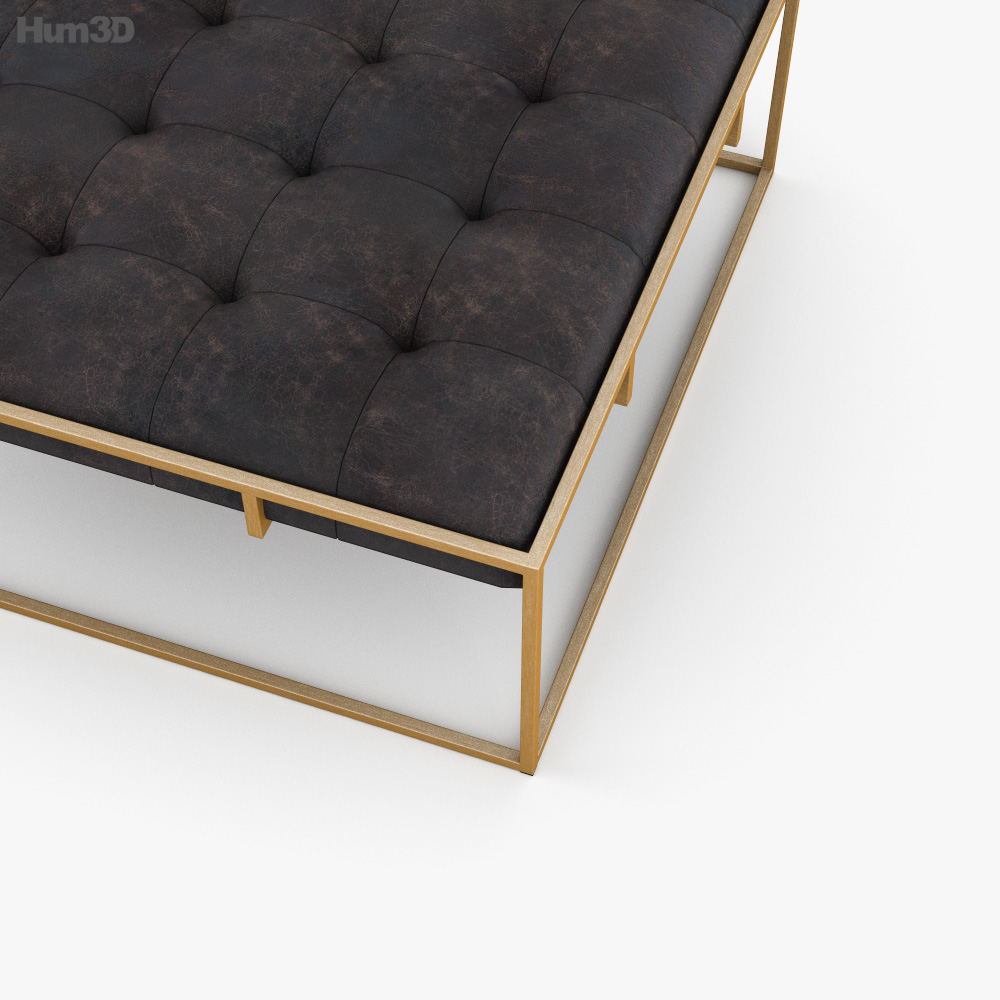 Four Hands Oxford Square Coffee table 3D model - Download in MAX, OBJ ...