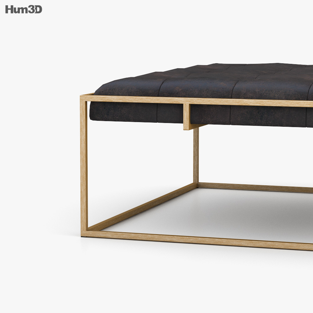 Four Hands Oxford Square Coffee table 3D model - Download in MAX, OBJ ...