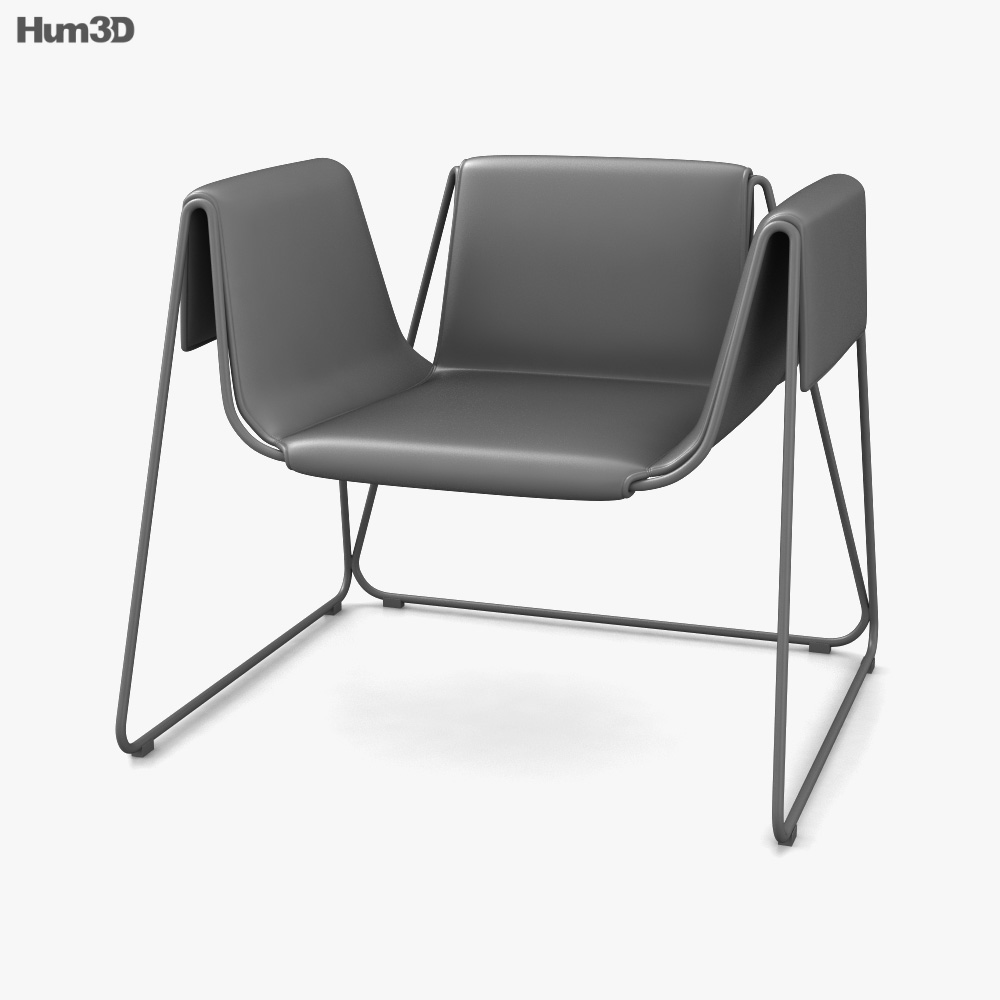 Frag Stefania Andorlini Arche Lounge chair 3D model - Download in MAX ...
