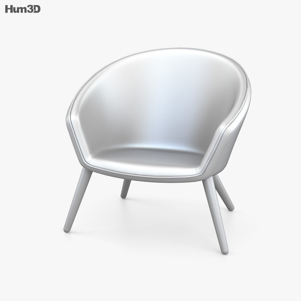 Fredericia Ditzel Lounge chair 3D model - Download in MAX, OBJ, FBX, C4D
