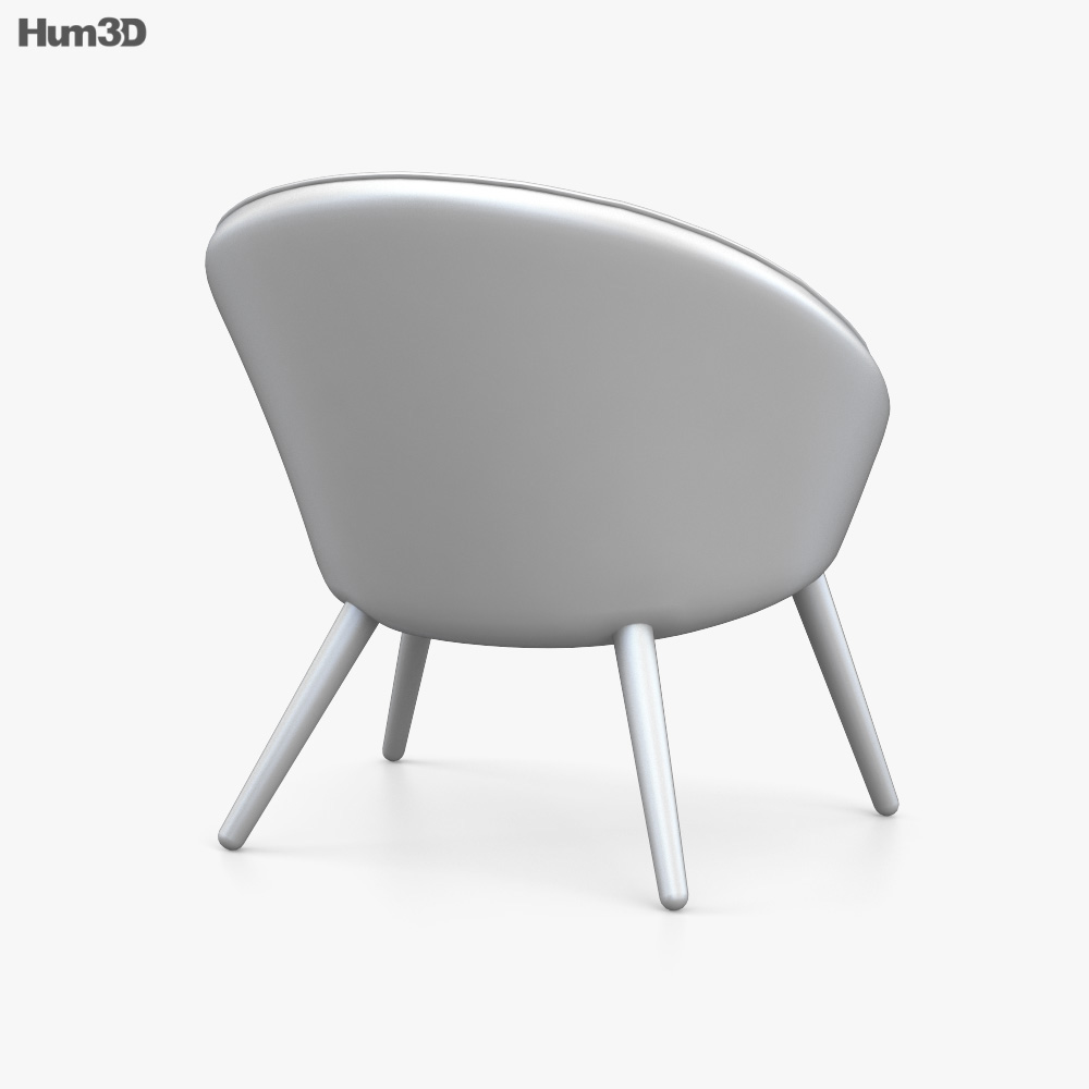 Fredericia Ditzel Lounge chair 3D model - Download in MAX, OBJ, FBX, C4D