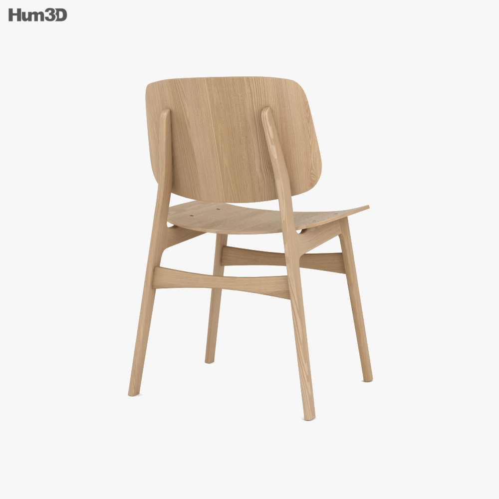 Fredericia Soborg Chair 3D model - Download in MAX, OBJ, FBX, C4D