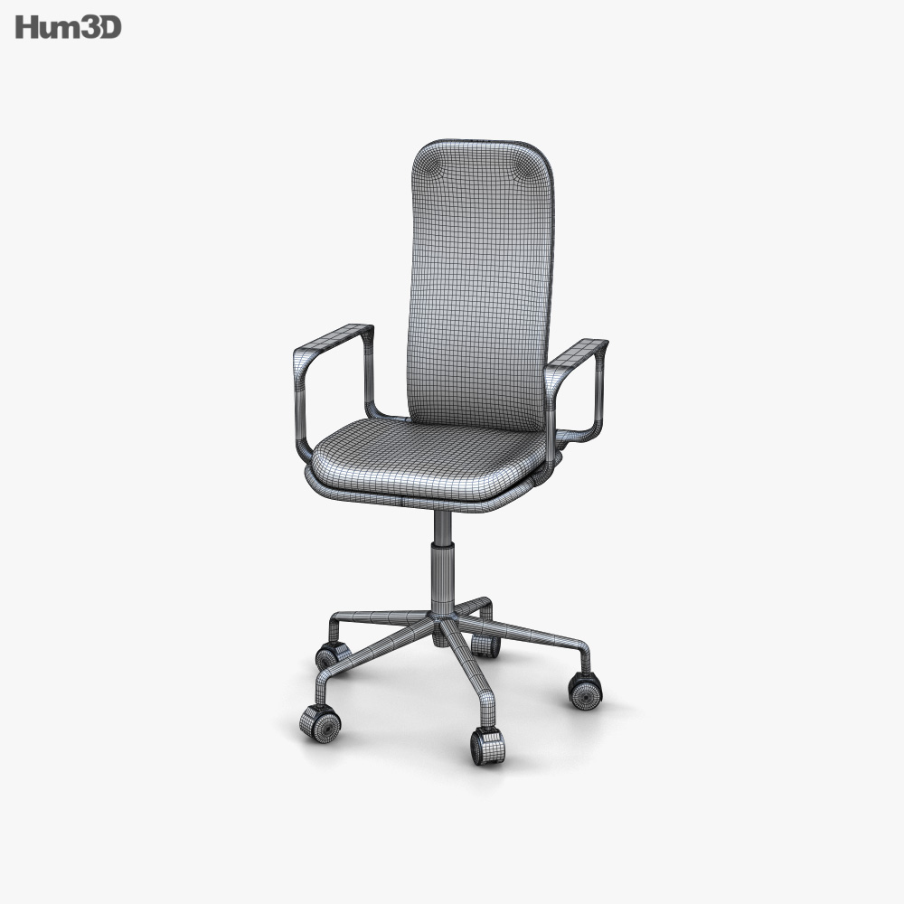 Frederick Scott Supporto Office chair 3D model - Download in MAX, OBJ ...
