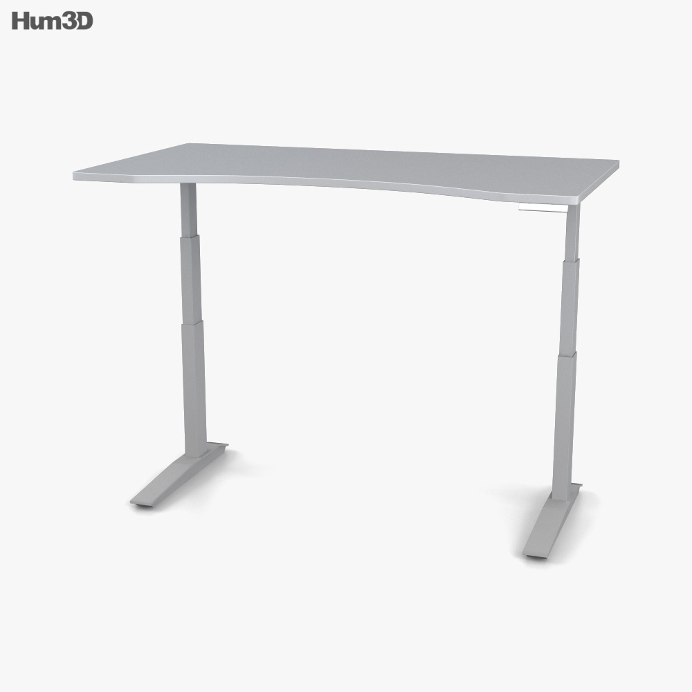 Fully Jarvis Bamboo Standing Desk 3D model - Download in MAX, OBJ, FBX, C4D