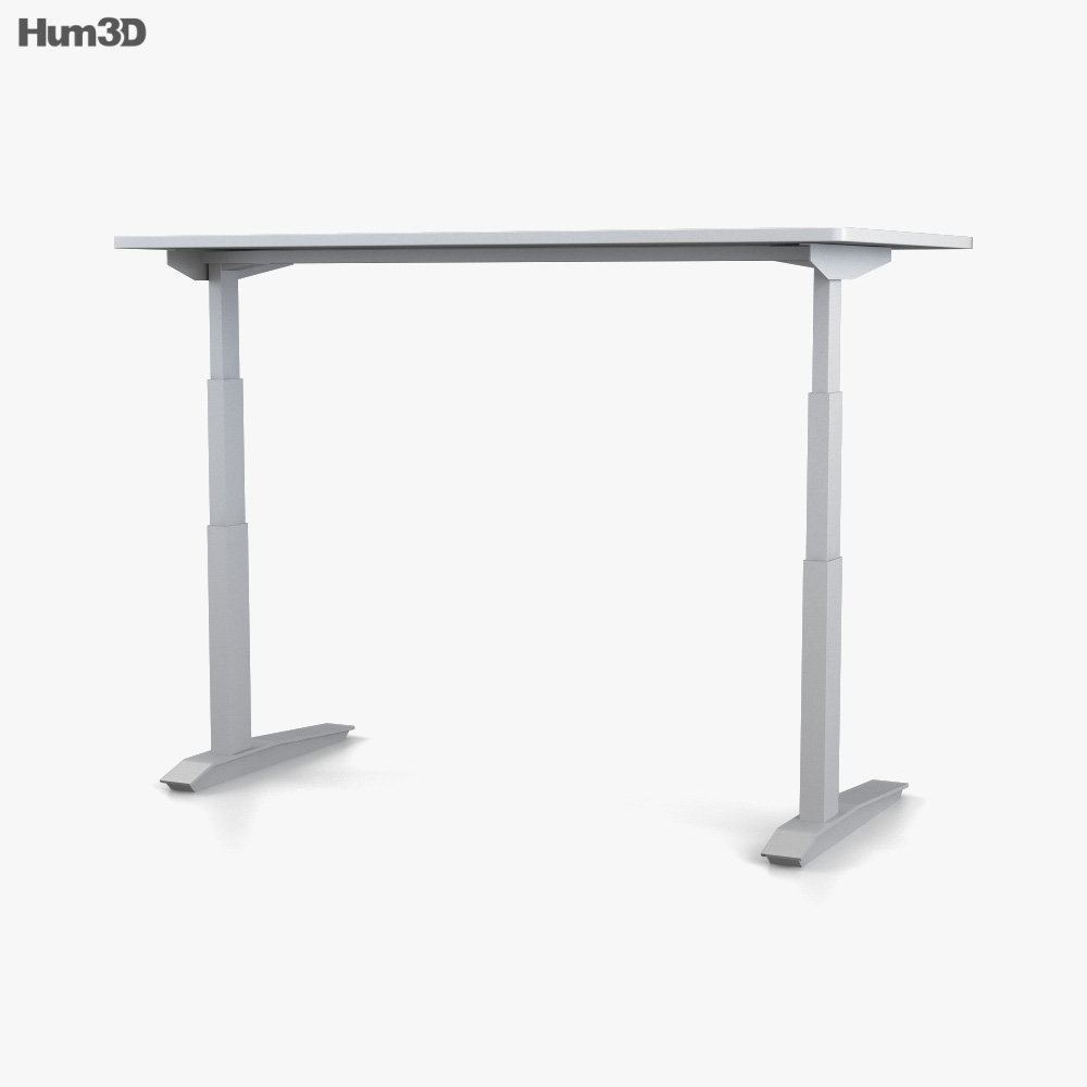 Fully Jarvis Bamboo Standing Desk 3D model - Download in MAX, OBJ, FBX, C4D