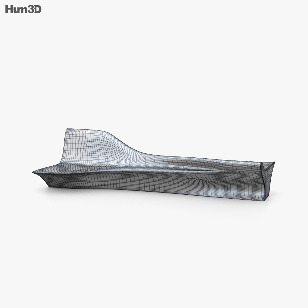 Zaha Hadid Bench 3D model - Download in MAX, OBJ, FBX, C4D
