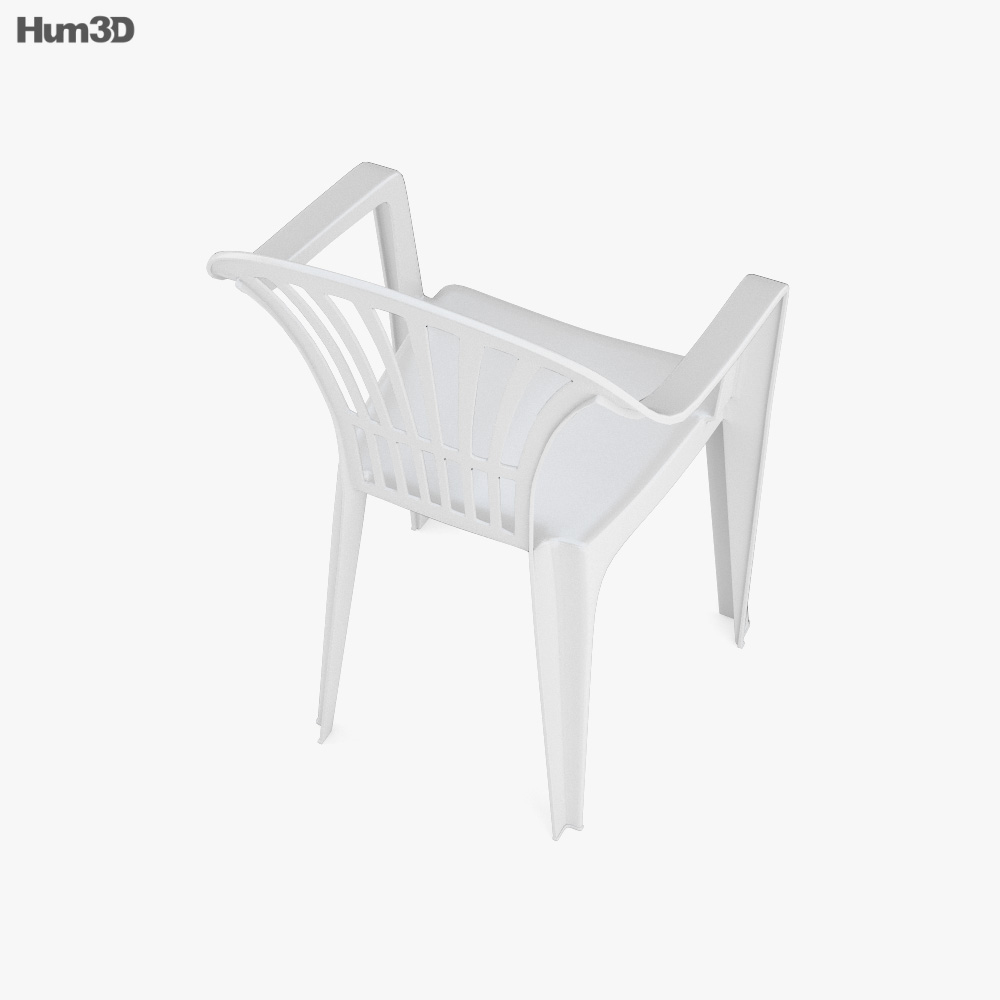 Plastic chair 3D model - Download in MAX, OBJ, FBX, C4D