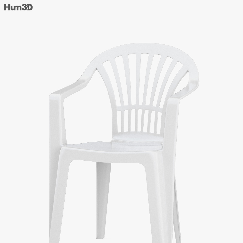 Plastic chair 3D model - Download in MAX, OBJ, FBX, C4D