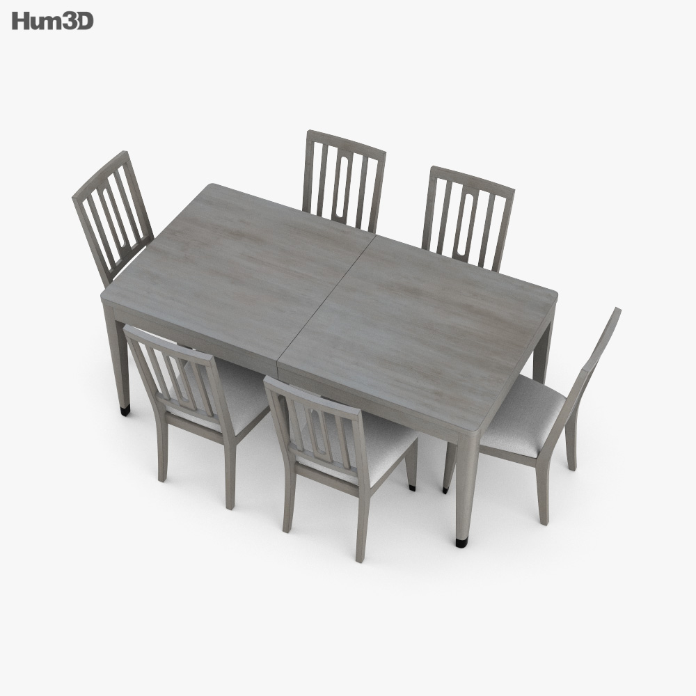 Classic Dining Set 3D model - Download in MAX, OBJ, FBX, C4D