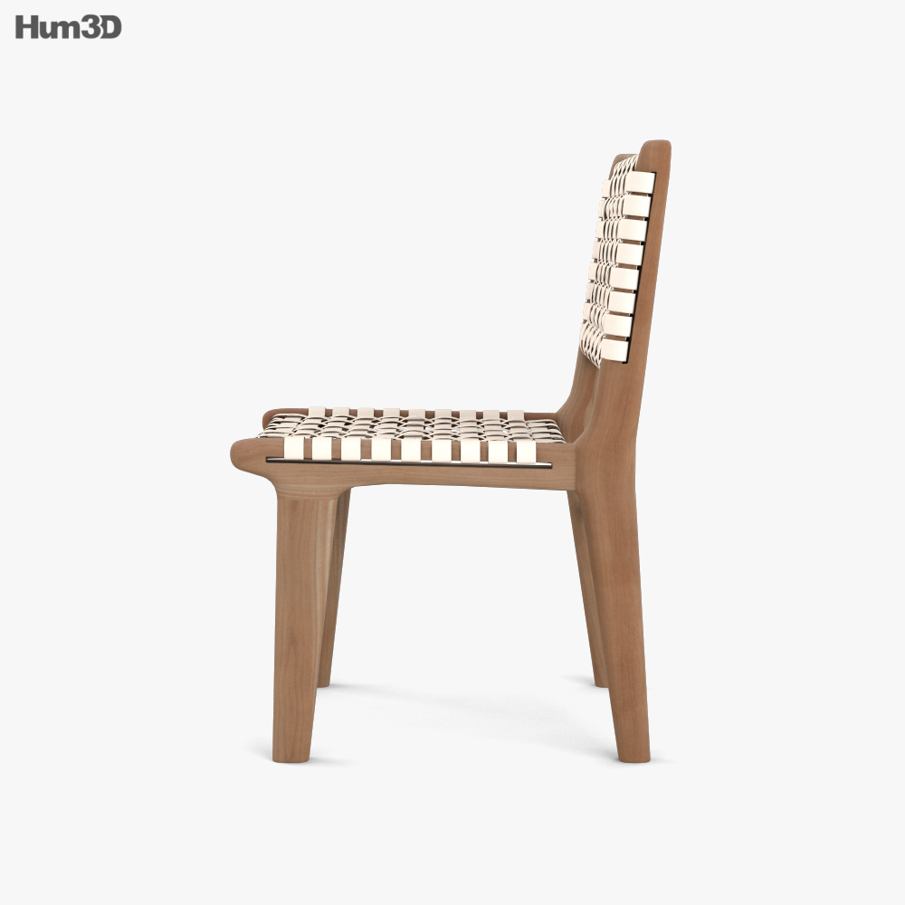 Strap Girona Dining chair 3D model - Download in MAX, OBJ, FBX, C4D