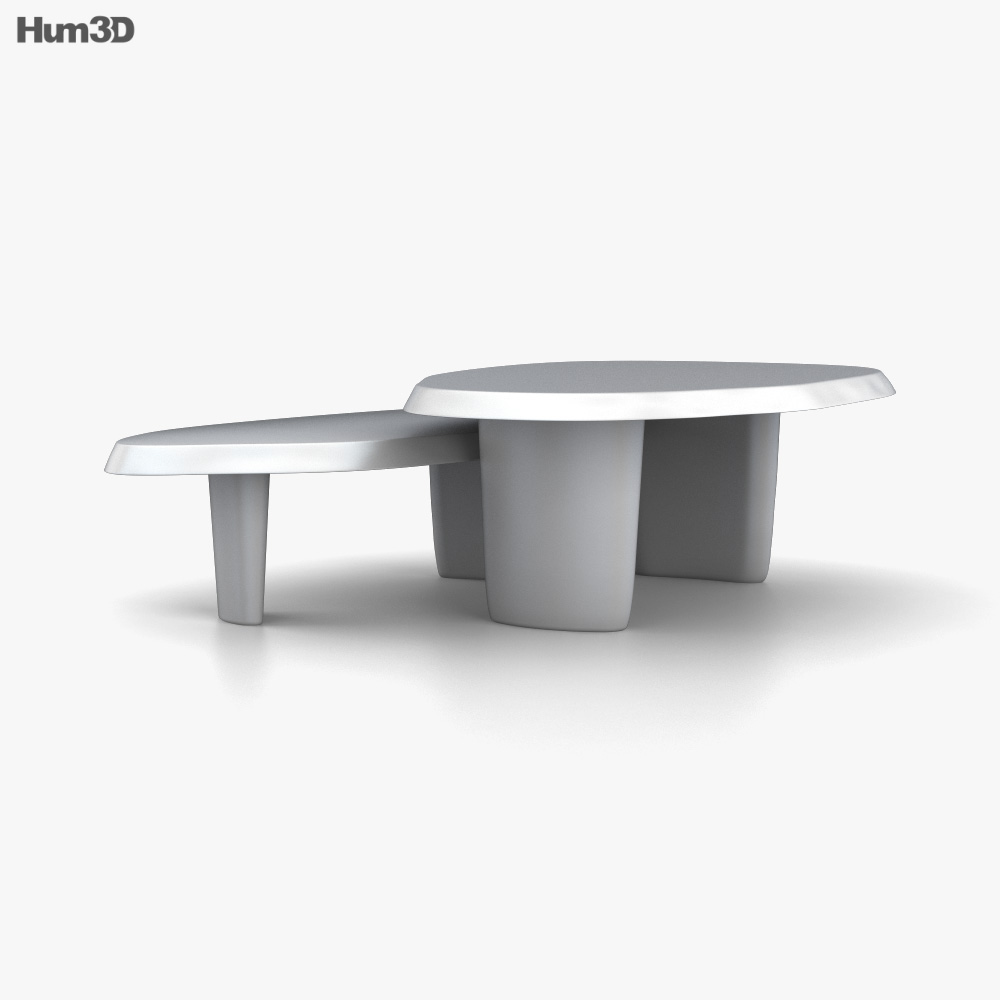 Duo Multilaque Coffee table 3D model - Download in MAX, OBJ, FBX, C4D