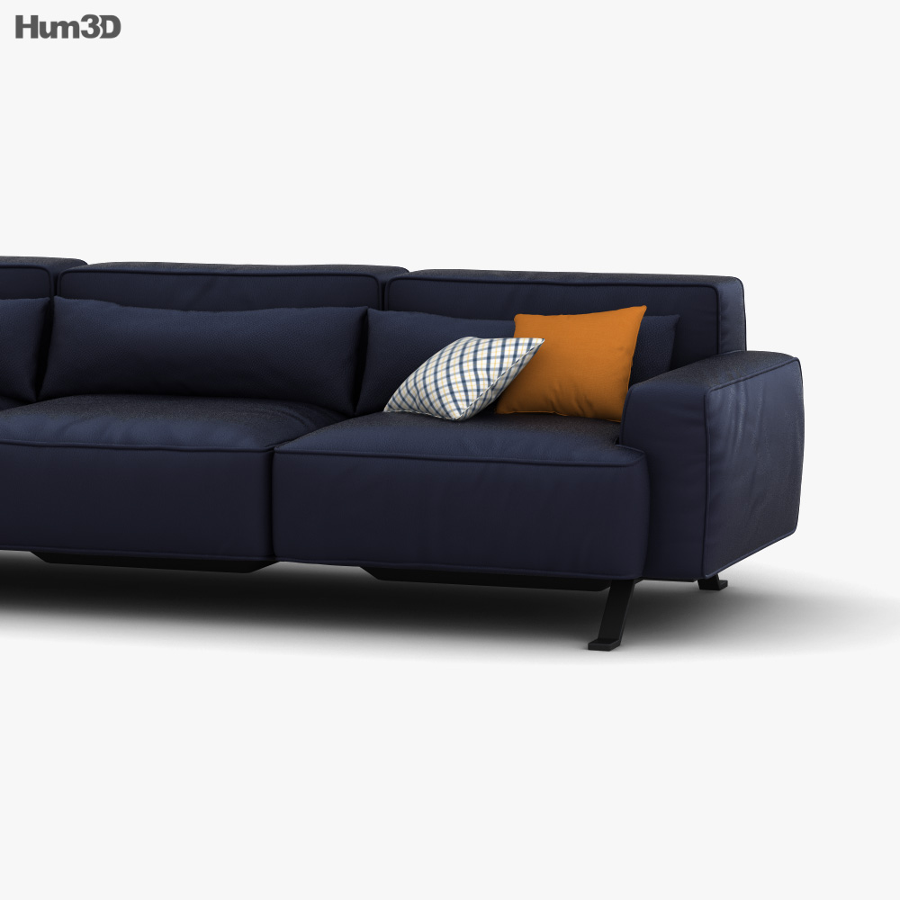 Cierre Frank Sofa 3D model - Download in MAX, OBJ, FBX, C4D