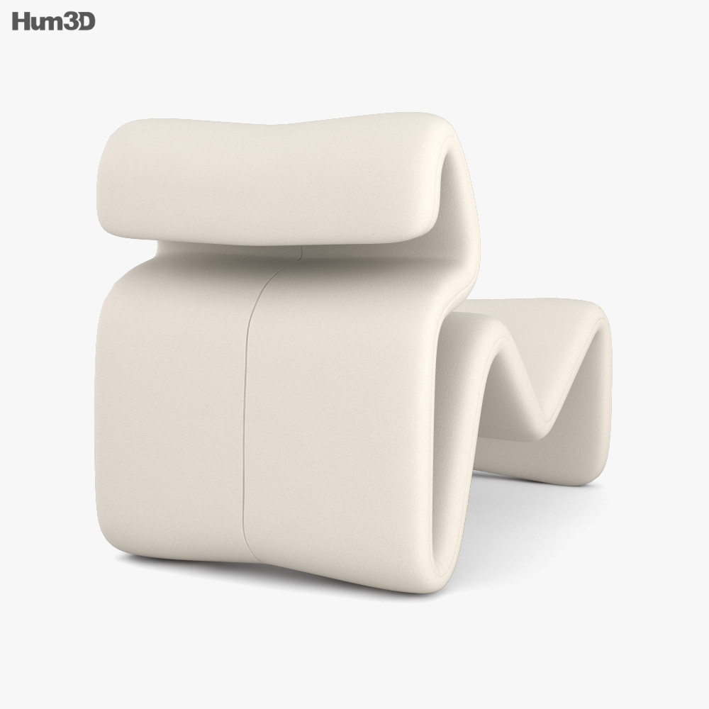 Etcetera Lounge chair 3D model - Download in MAX, OBJ, FBX, C4D