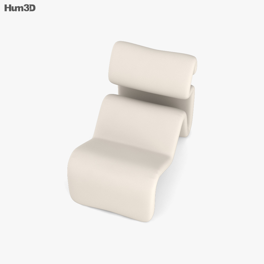 Etcetera Lounge chair 3D model - Download in MAX, OBJ, FBX, C4D