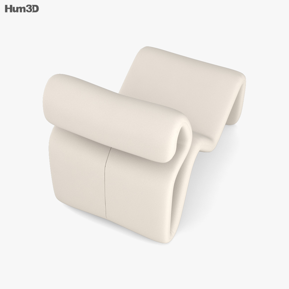 Etcetera Lounge chair 3D model - Download in MAX, OBJ, FBX, C4D